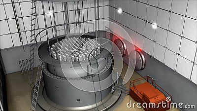 Nuclear Reactor Interior View Stock Video - Video of equipment, reactor ...