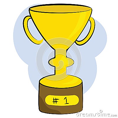 Number 1 Trophy Stock Images - Image: 7151694