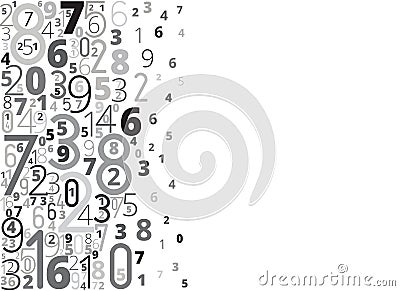 Number Background Stock Vector - Image: 45466487