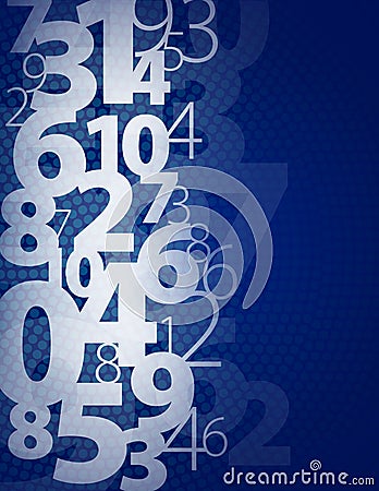 Number Background Cartoon Vector | CartoonDealer.com #41386873