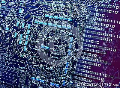 Number Breaking Cpu Circuits Royalty Free Stock Photography - Image ...