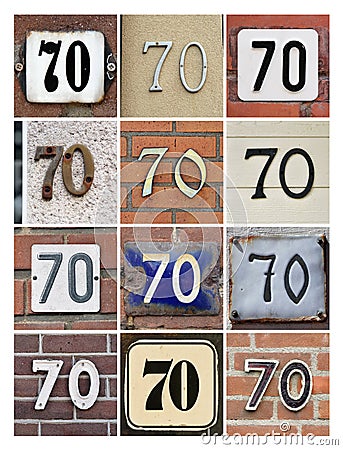Number 70 Stock Illustration - Image: 46474071