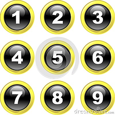Numbers buttons stock illustration. Illustration of communication ...