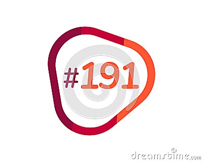 Number 191 Image Design, 191 Logos Cartoon Vector | CartoonDealer.com ...