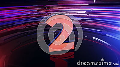 NUMBER 2, Top Ten Numbers Animation , Rendering, Background Stock Footage - Video of music ...