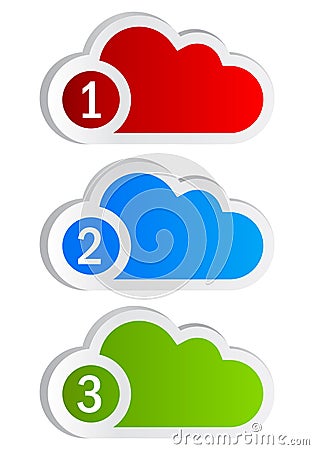 Numbered Cloud Shapes Stock Image | CartoonDealer.com #25814329