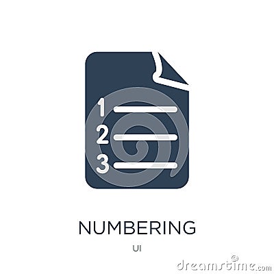 Numbering Icon In Trendy Design Style. Numbering Icon Isolated On White ...