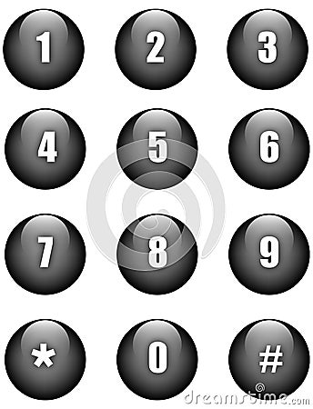 Numbers Buttons Stock Photos - Image: 11324213