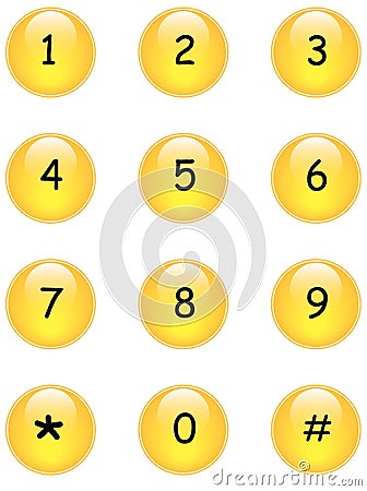 Numbers buttons stock illustration. Illustration of communication ...