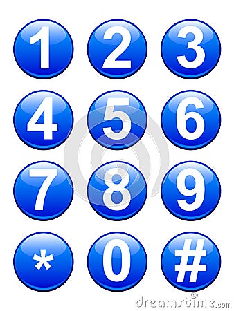 Numbers Buttons Royalty Free Stock Photo - Image: 15195535