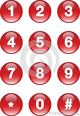 Numbers Buttons Stock Photo - Image: 4055590