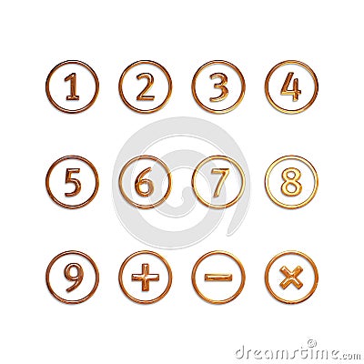 Numbers In Circles Stock Images - Image: 4804914