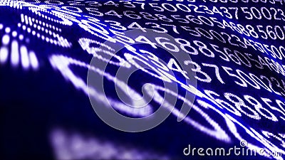 Numbers Code on Carpet Background Animation, Rendering, Loop, 4k Stock ...