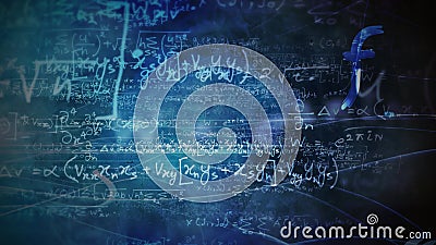 Flying Math And Physics Formulas, Symbols, Functions, And Equations ...