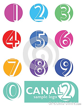 Numbers Logo Vector Illustration | CartoonDealer.com #55472432