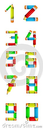 Numbers Pencil Royalty-Free Stock Photography | CartoonDealer.com #18156431