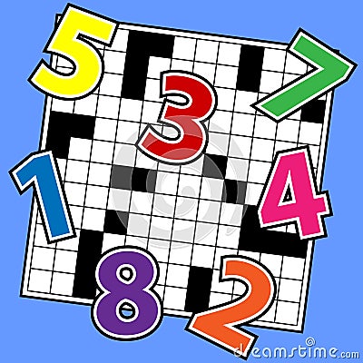 Numbers Puzzle Vector Illustration | CartoonDealer.com #19300352