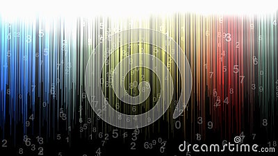 Numerical Background Animation. Stock Footage - Video of typography ...