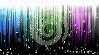 Numerical Background Animation. Stock Video - Video of background ...