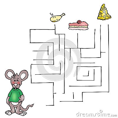 O Terceiro Jogo, O Labirinto Do Rato Fotos de Stock Royalty Free ...