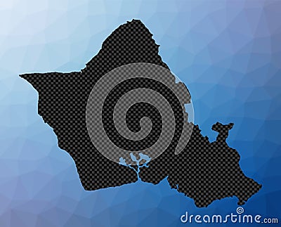 Oahu Geometric Map. Vector Illustration | CartoonDealer.com #180755874