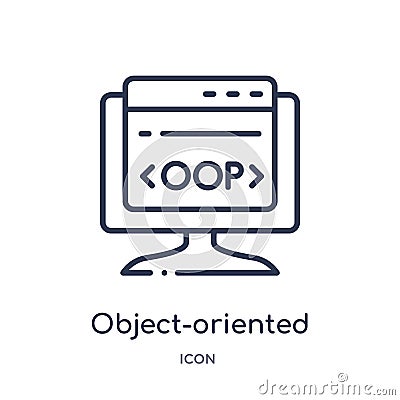Object-oriented Programming Icon From Technology Outline Collection. Thin Line Object-oriented ...