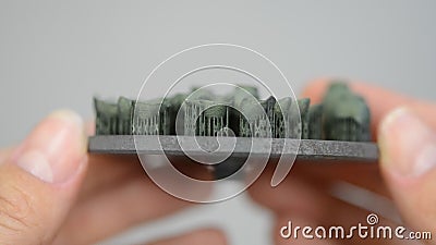 Dental Crowns Printed on Metal 3d Printer Laser Sintering Machine Stock ...