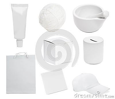 Objetos Blancos Foto de archivo - Imagen: 52522526