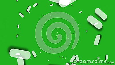 Obround Shapes Extraction Green Screen Motion Graphics. Stock Video ...