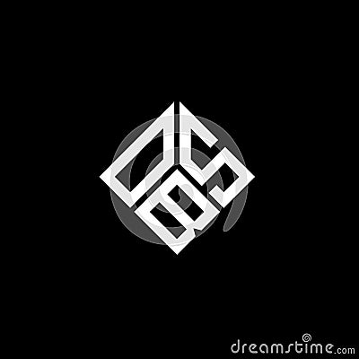 OBS Letter Logo Design On Black Background. OBS Creative Initials ...