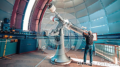 Observatory with a Telescope Stock Video - Video of astronomic ...