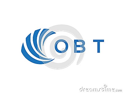 OBT Letter Logo Design On White Background. OBT Creative Circle Letter ...
