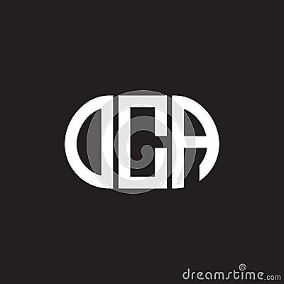 OCA Letter Logo Design On Black Background. OCA Creative Initials ...