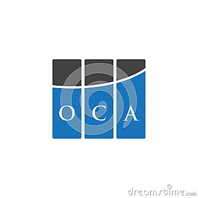 OCA Letter Logo Design On WHITE Background. OCA Creative Initials ...