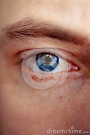 Occhio Blu Dell'uomo Fotografia Stock - Immagine: 46061878