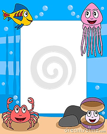 Ocean Life Photo Frame [3] Stock Photos - Image: 9392073
