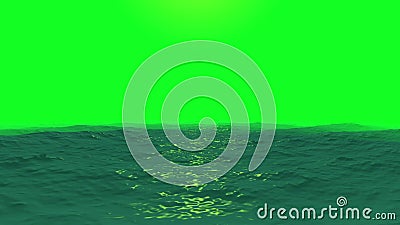 Ocean Waves on a Green Screen Background Stock Video - Video of ...