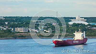 OCEANEX SANDERLING, a Ro-Ro or Container Carrier Ship Banked at Halifax ...
