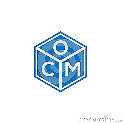 OCM Letter Logo Design On Black Background. OCM Creative Initials ...