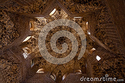 Octagonal 8 Point Star Shaped Ceiling With Arched Dormer Windows ...