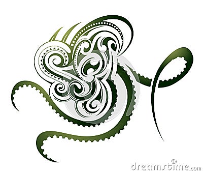 Octopus Tattoo Stock Vector - Image: 56839950