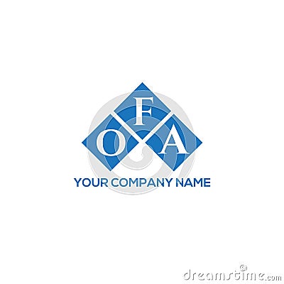 OFA Letter Logo Design On WHITE Background. OFA Creative Initials ...