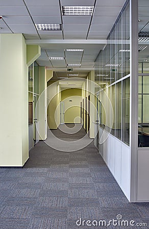 Row of cubicles stock photo. Image of rows, hallway, technology - 2741664