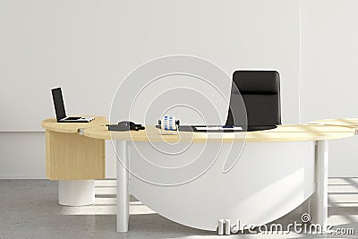 Office Desk Close Up Stock Illustration - Image: 38932300