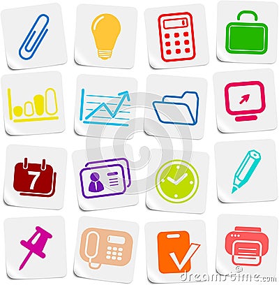 Vector Universal Square Icons. Part 7. Business Stock Vector ...
