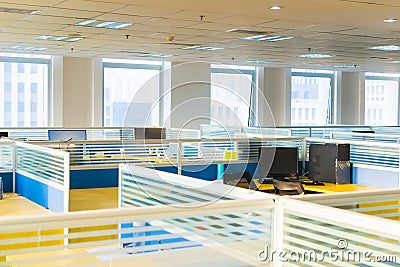 Row of cubicles stock photo. Image of rows, hallway, technology - 2741664