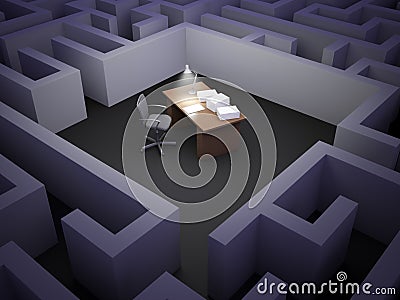 Office Maze Stock Photo | CartoonDealer.com #24072222