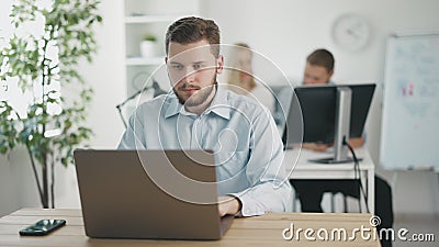 Office work day stock video. Video of together, teamwork - 253245603