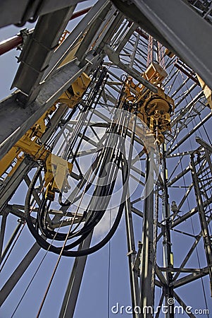 Offshore Drilling Derrick Stock Image - Image: 3125301