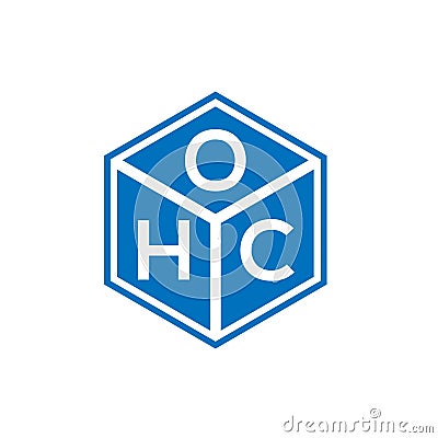 OHC Letter Logo Design On Black Background. OHC Creative Initials ...